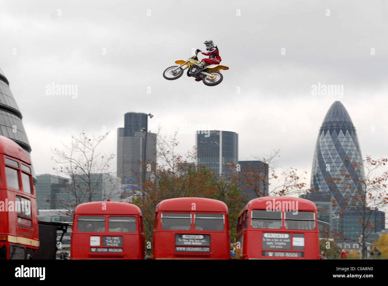 The Crusty Demons Motorcycle stunt crew, who hold six world records for ...