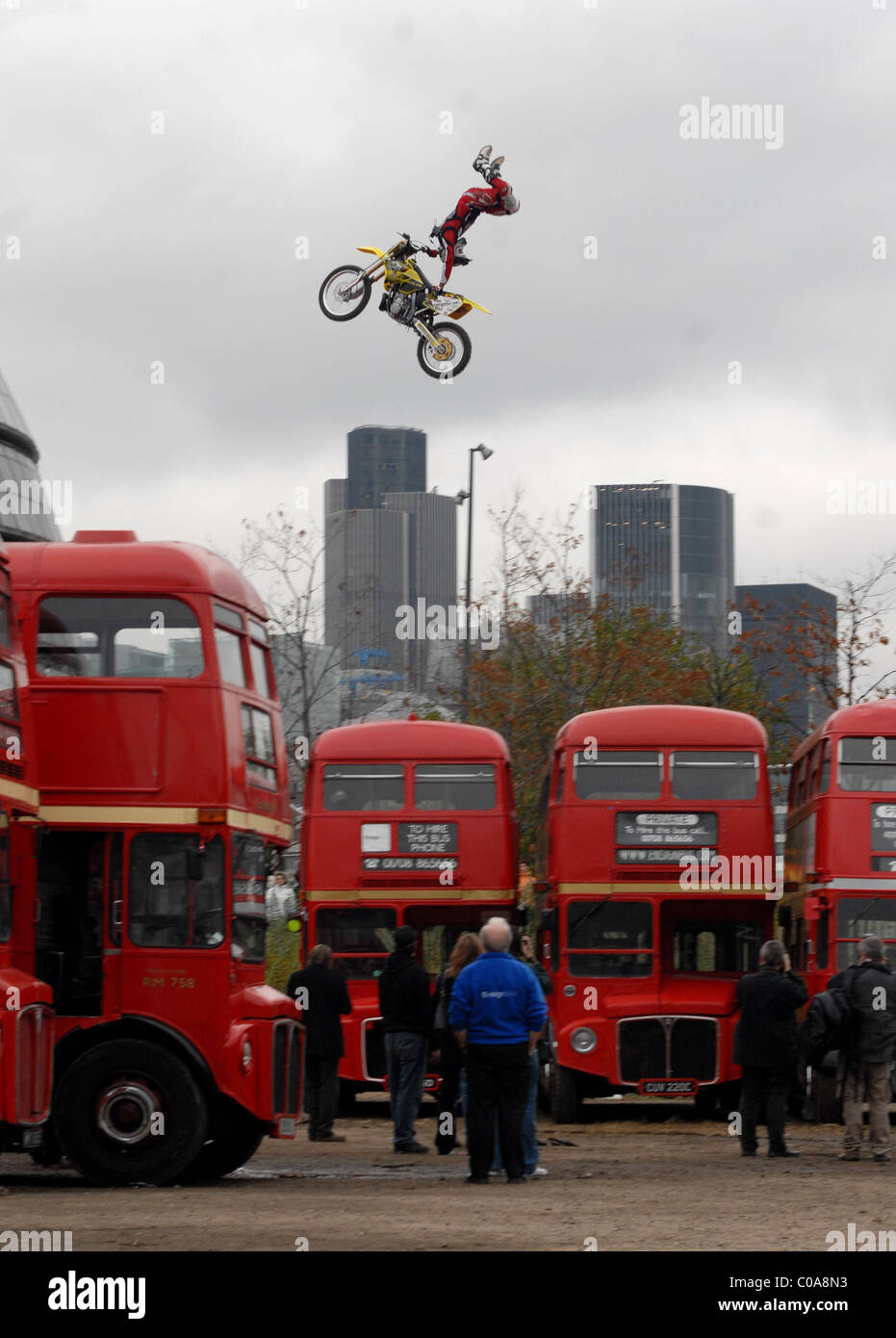 The Crusty Demons Motorcycle stunt crew, who hold six world records for ...