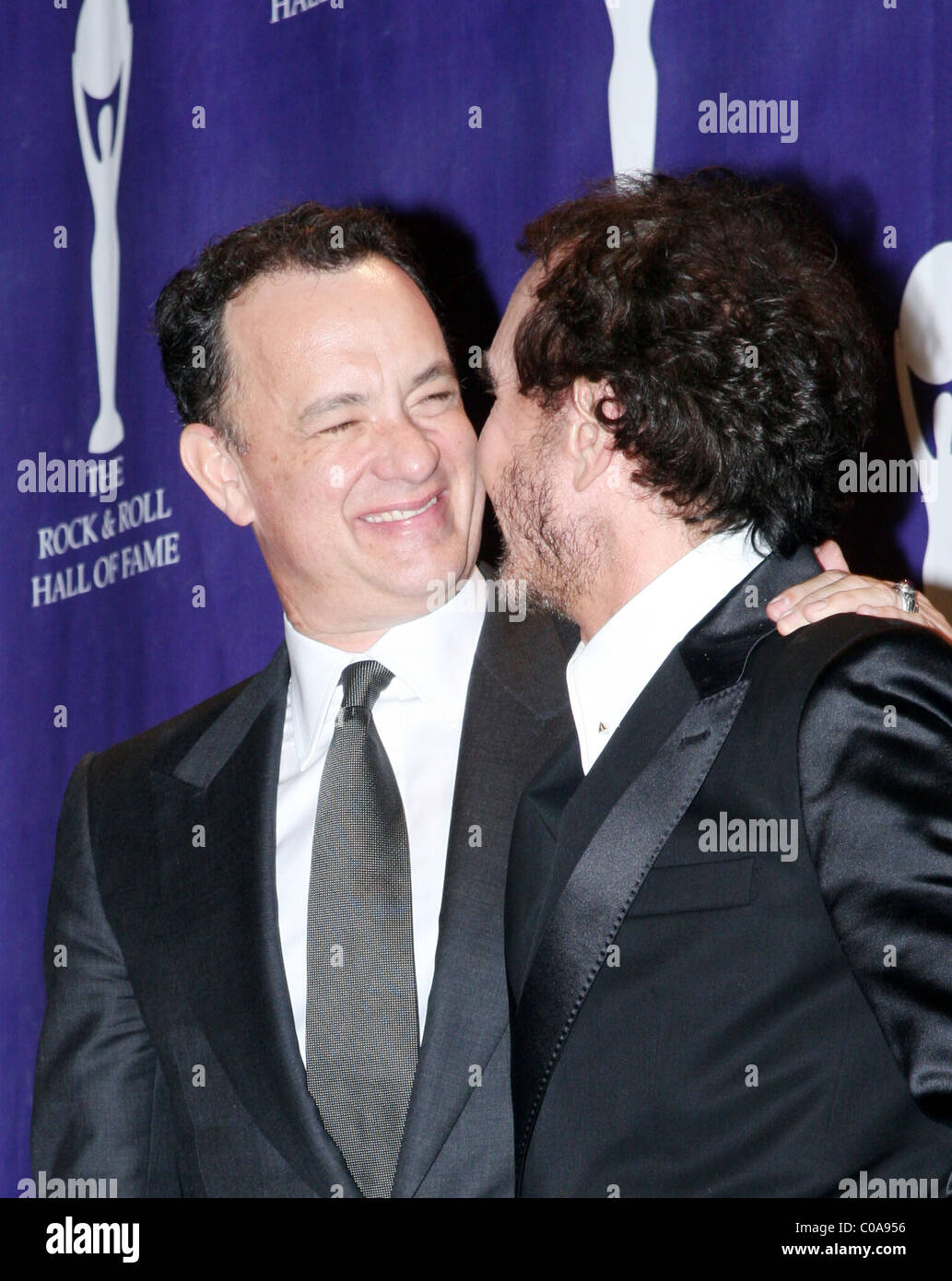 Tom Hanks, Dave Clark 2008 Rock and Roll Hall of Fame at The Waldorf ...