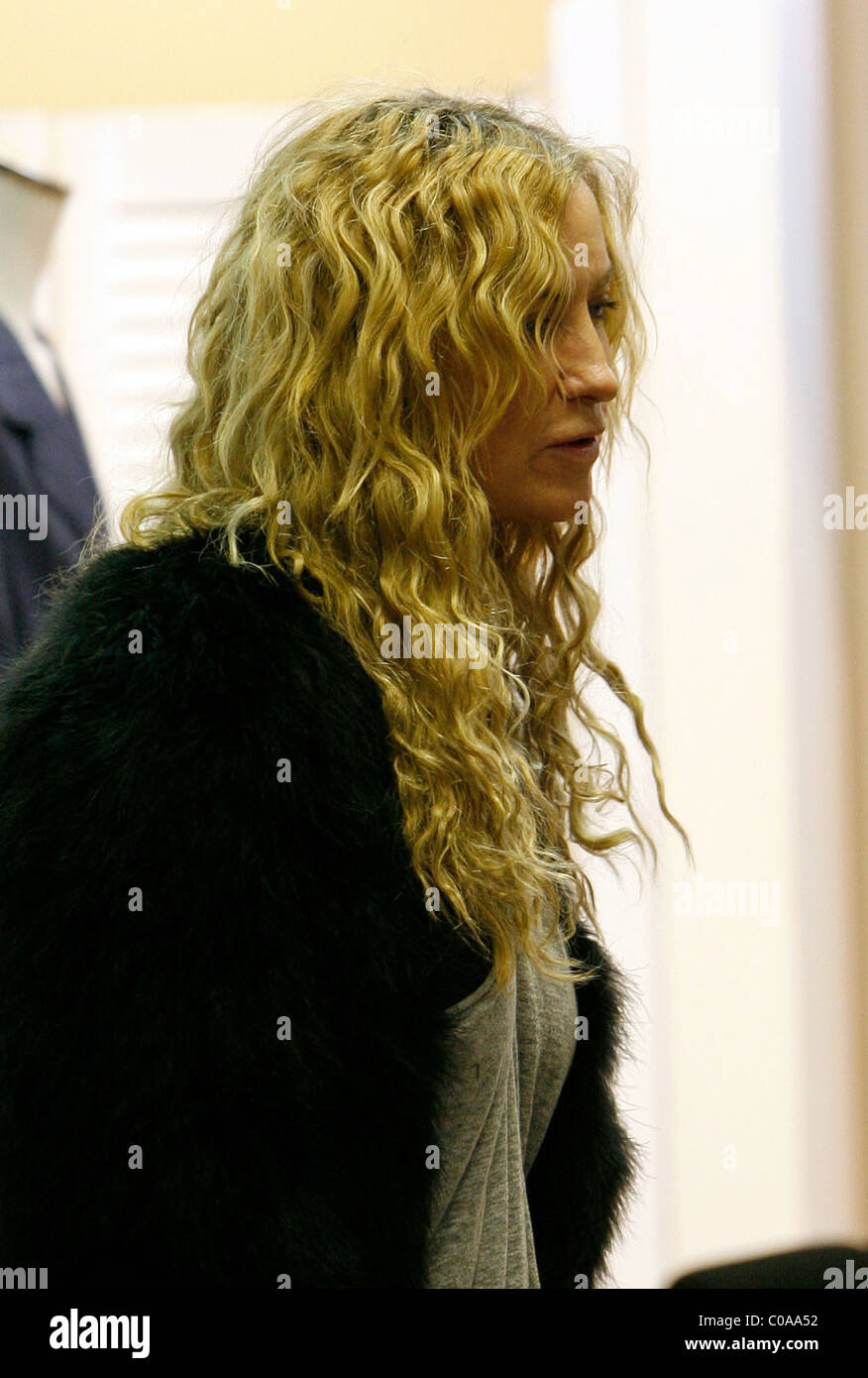 Meg Mathews At the Cancer Research shop in Marylebone high street where ...