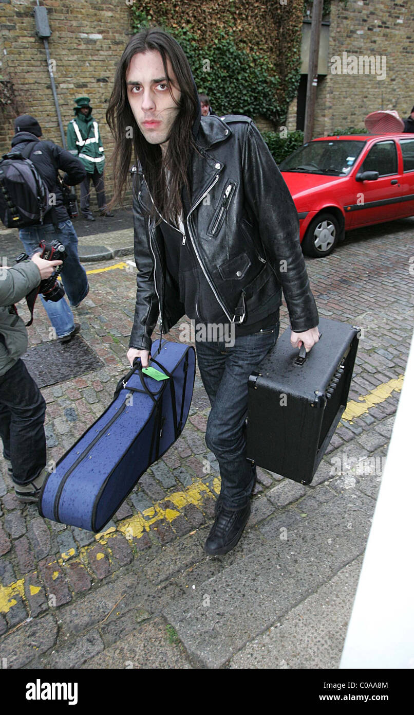 Blake Wood Arriving at Amy Winehouse's home with items needed for her ...
