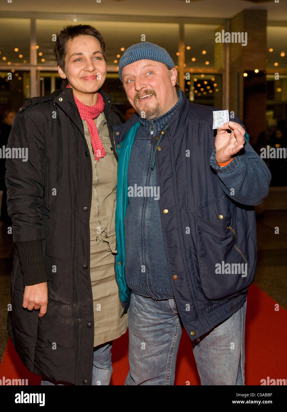 Paula Prahl, Axel Prahl "Bis zum Ellenbogen" premiere at Kino ...