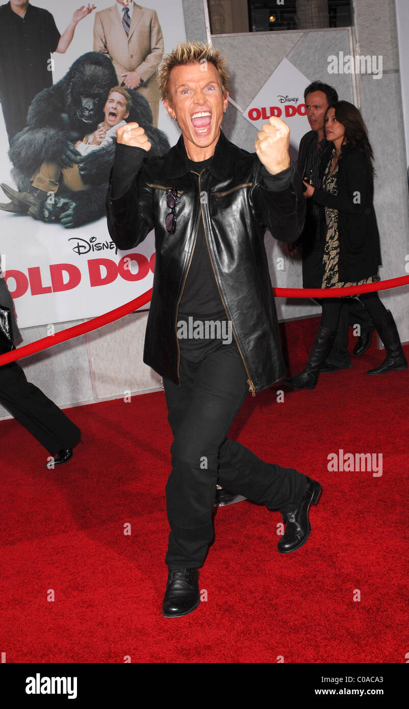 Billy Idol Walt Disney's World Premiere of 'Old Dogs' held at El ...