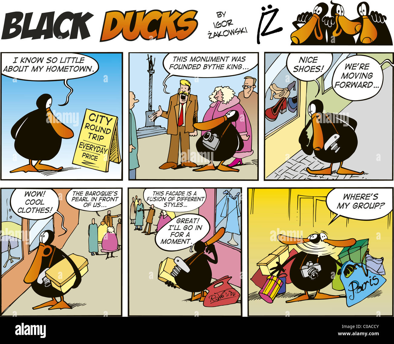 Black Ducks Comic Strip episode 62 Stock Photo - Alamy