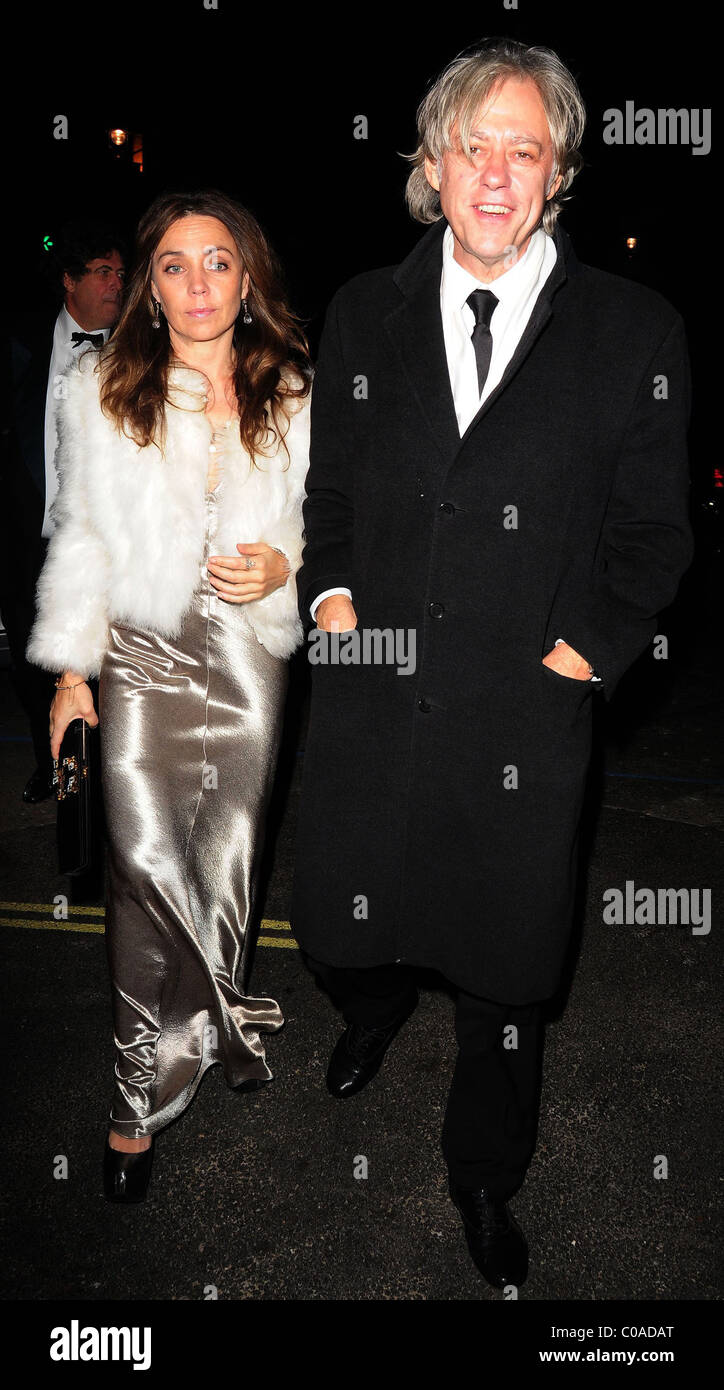 Bob Geldof and Jeanne Marine attends the 2009 Royal Rajasthan Gala held ...