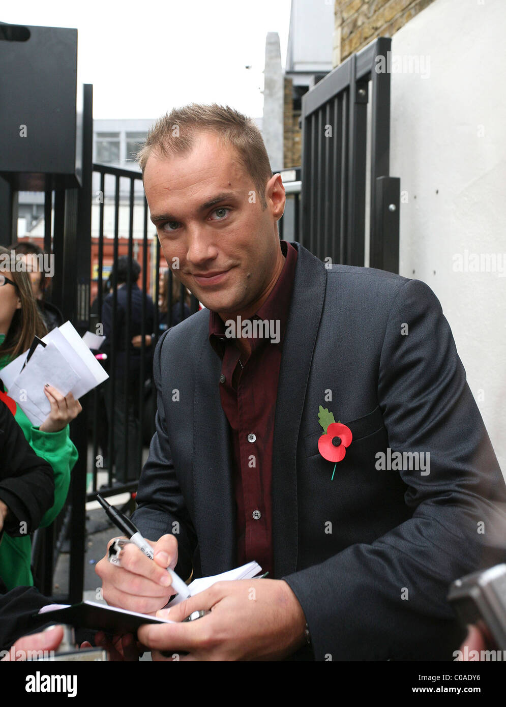 Calum Best outside the ITV studios London, England - 10.11.09 WENN.com ...