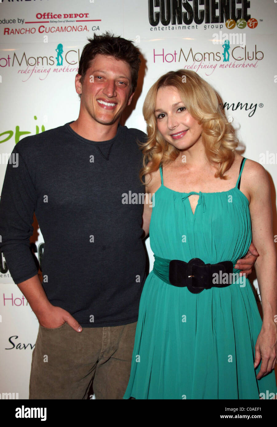 Josh Feinman and Elle Travis Launch of the Hot Moms Club 'Super ...