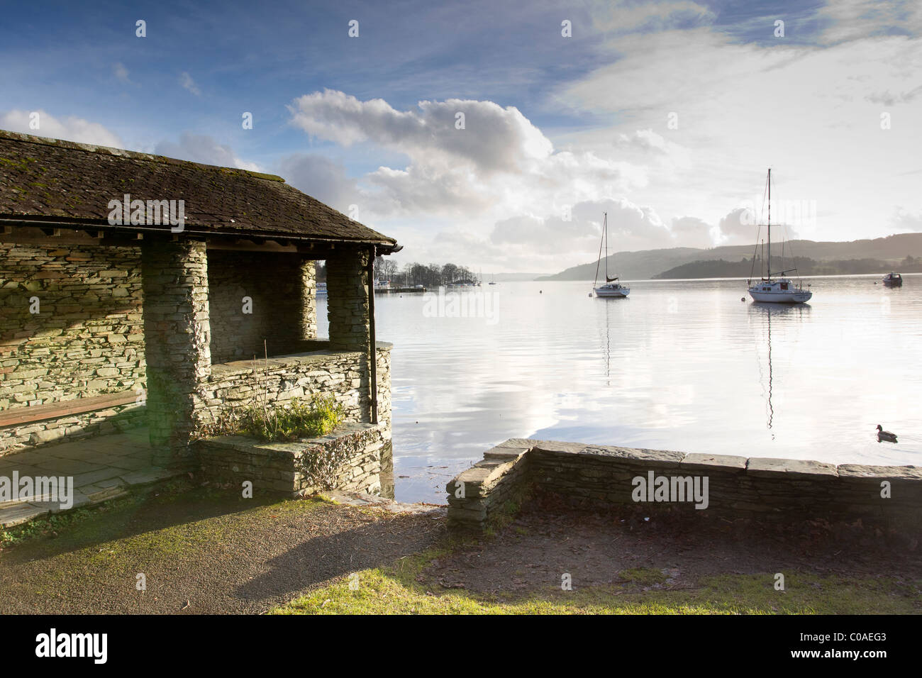 Waterhead - Ambleside - on the northern shore of Lake Windermere Stock ...