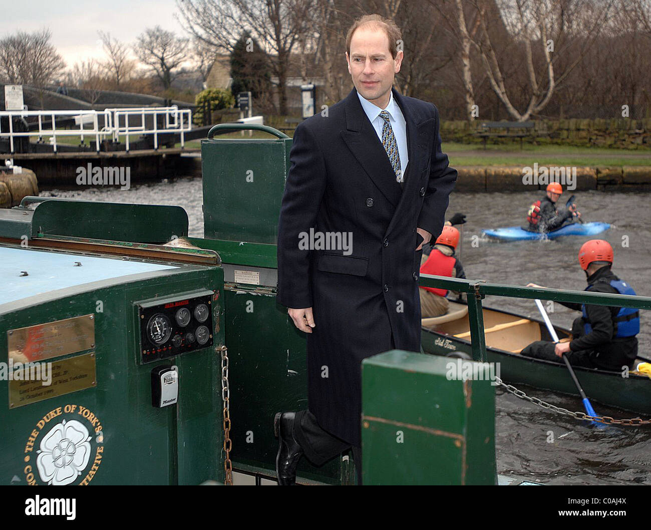 Prince Edward visits the Mirfield Marina charity project Mirfield, West ...
