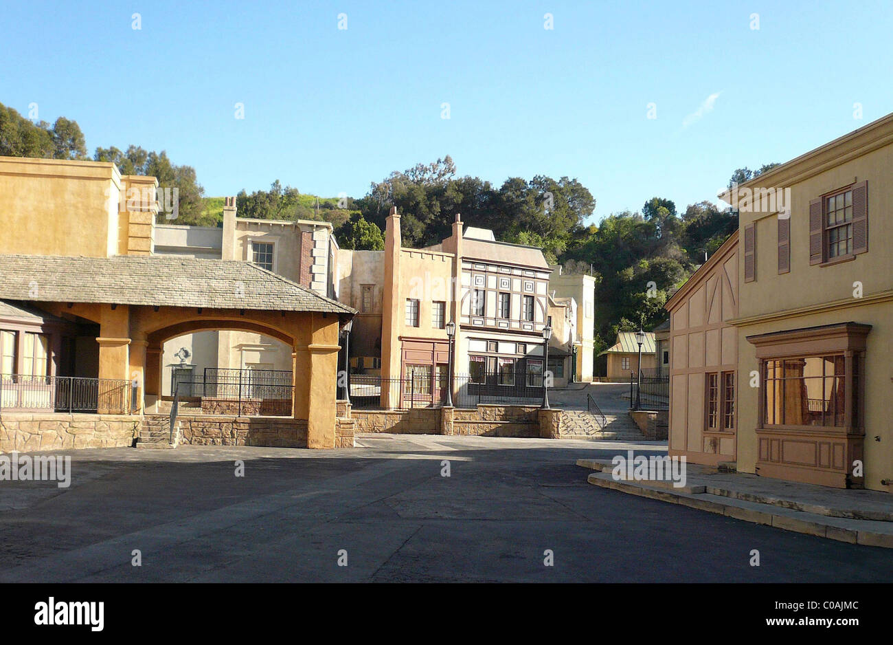 Atmosphere City and street sets on the backlot of Universal Studios on ...