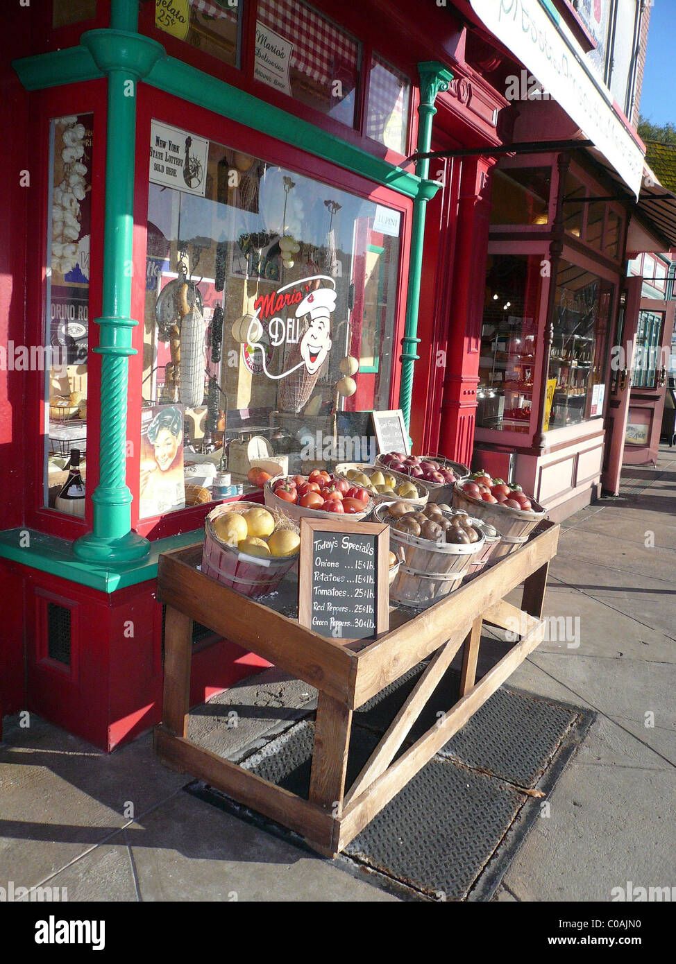 Mario's Deli City and street sets on the backlot of Universal Studios ...