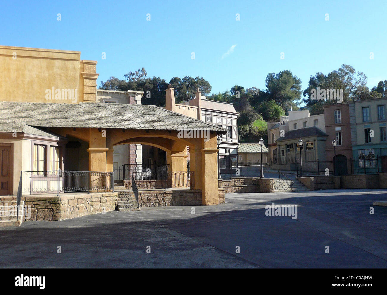 Atmosphere City and street sets on the backlot of Universal Studios on ...