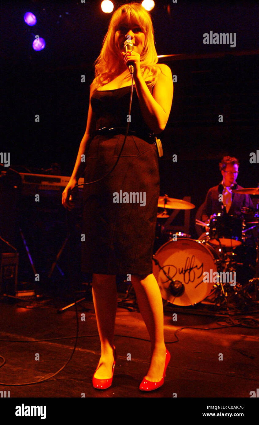 Welsh singer Duffy performing in concert at The Academy Dublin, Ireland ...