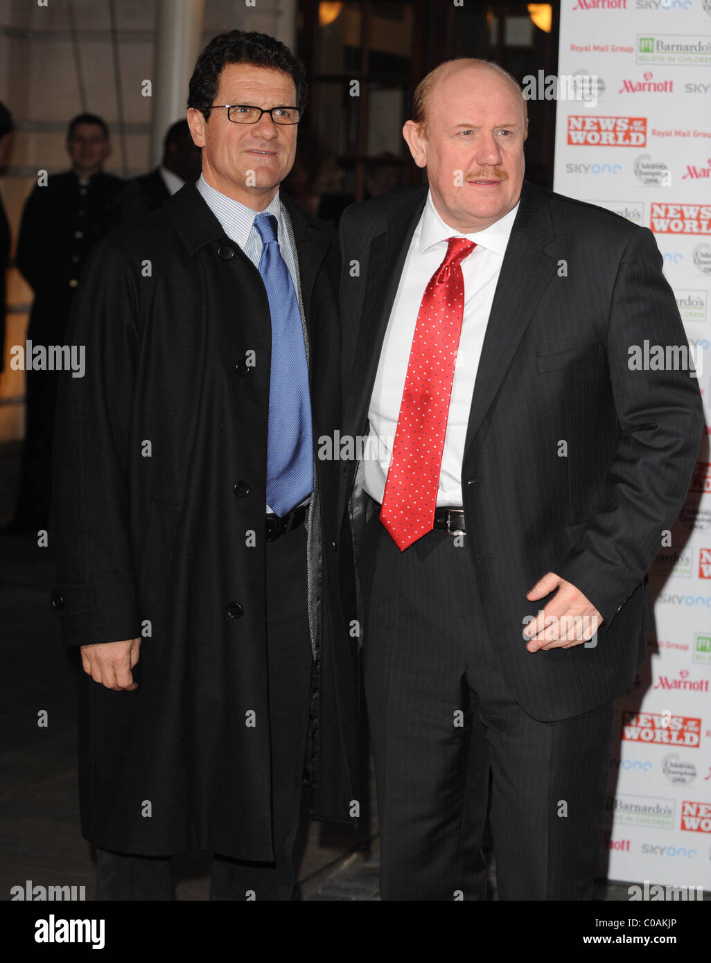 Fabio Capello and Brian Barwick Children's Champions 2008 held at the ...