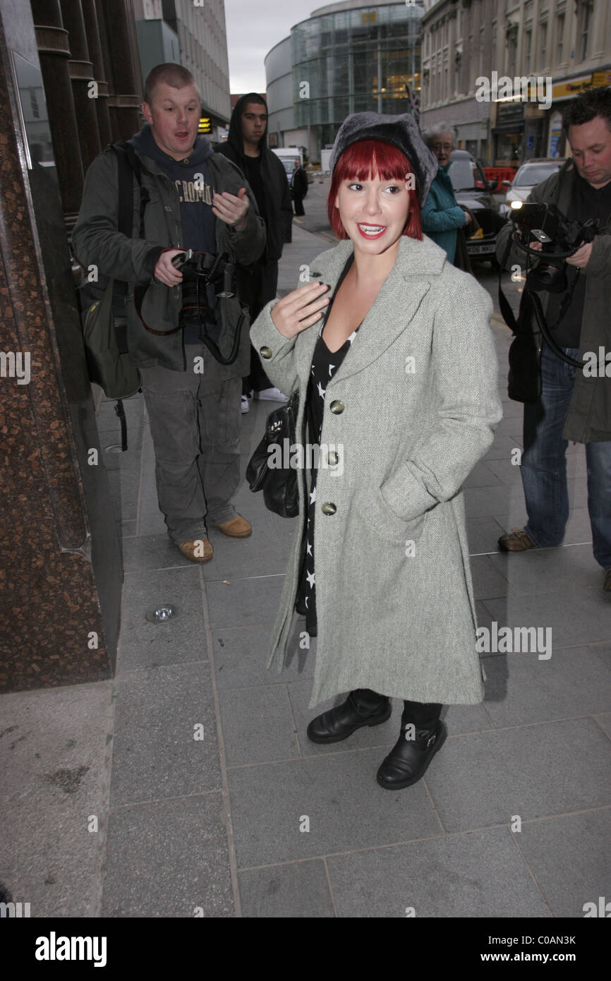 Jessica Fox aka Nancy of Hollyoaks arrives at the Hard Days Night hotel ...