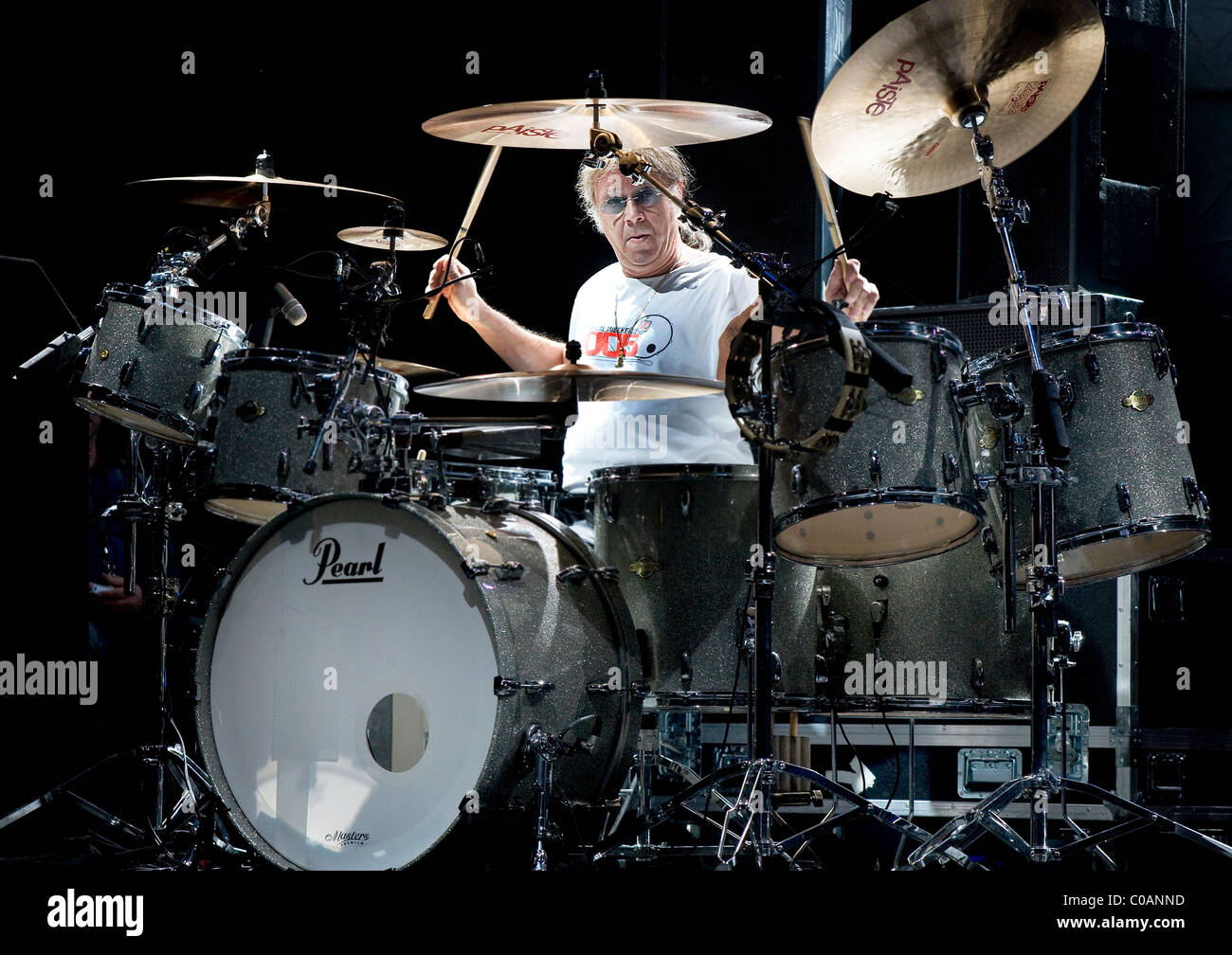 Ian Paice Deep Purple performing at Manchester Apollo on the first ...