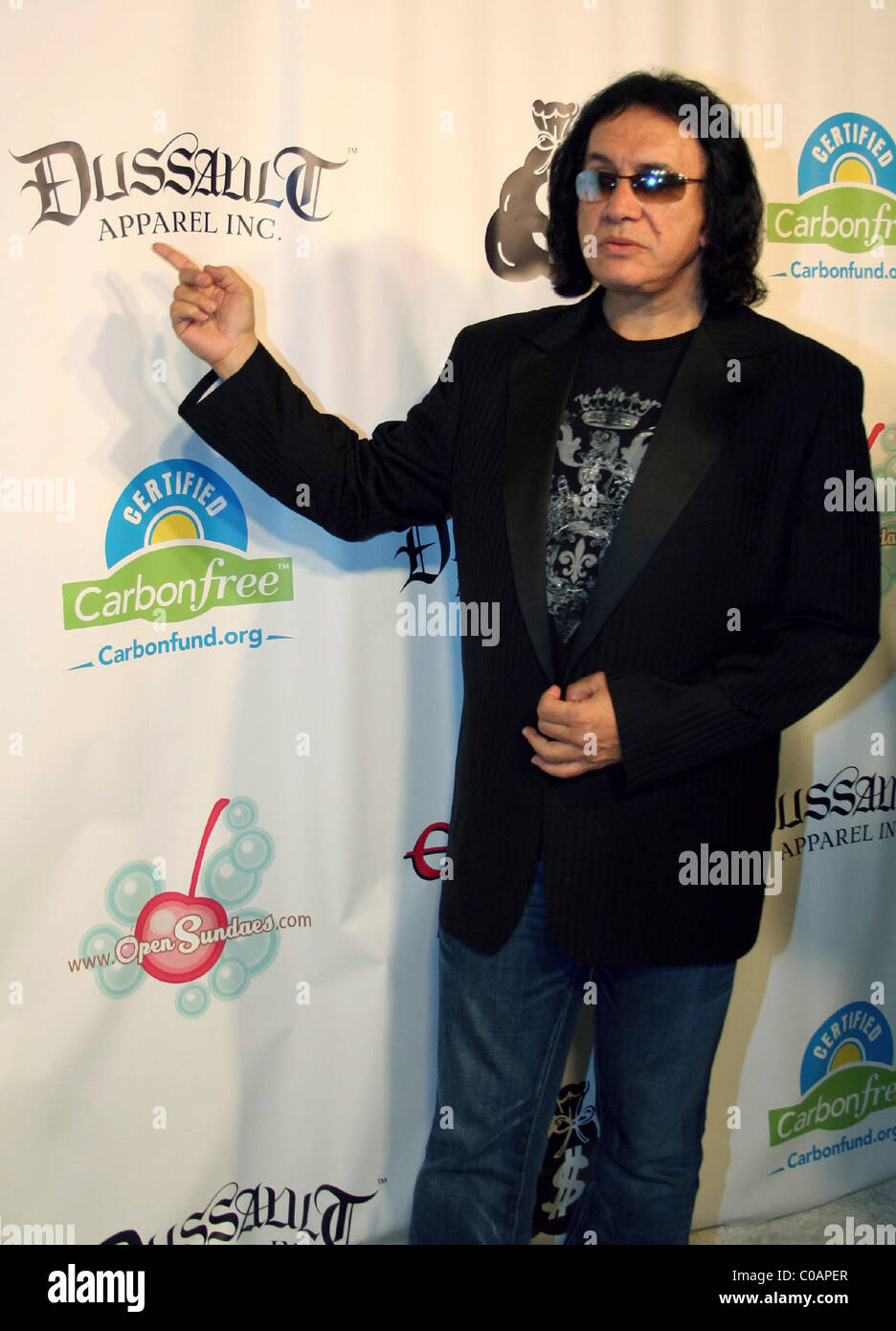 Gene Simmons Launch party for the Dussault Apparel Motel store on ...