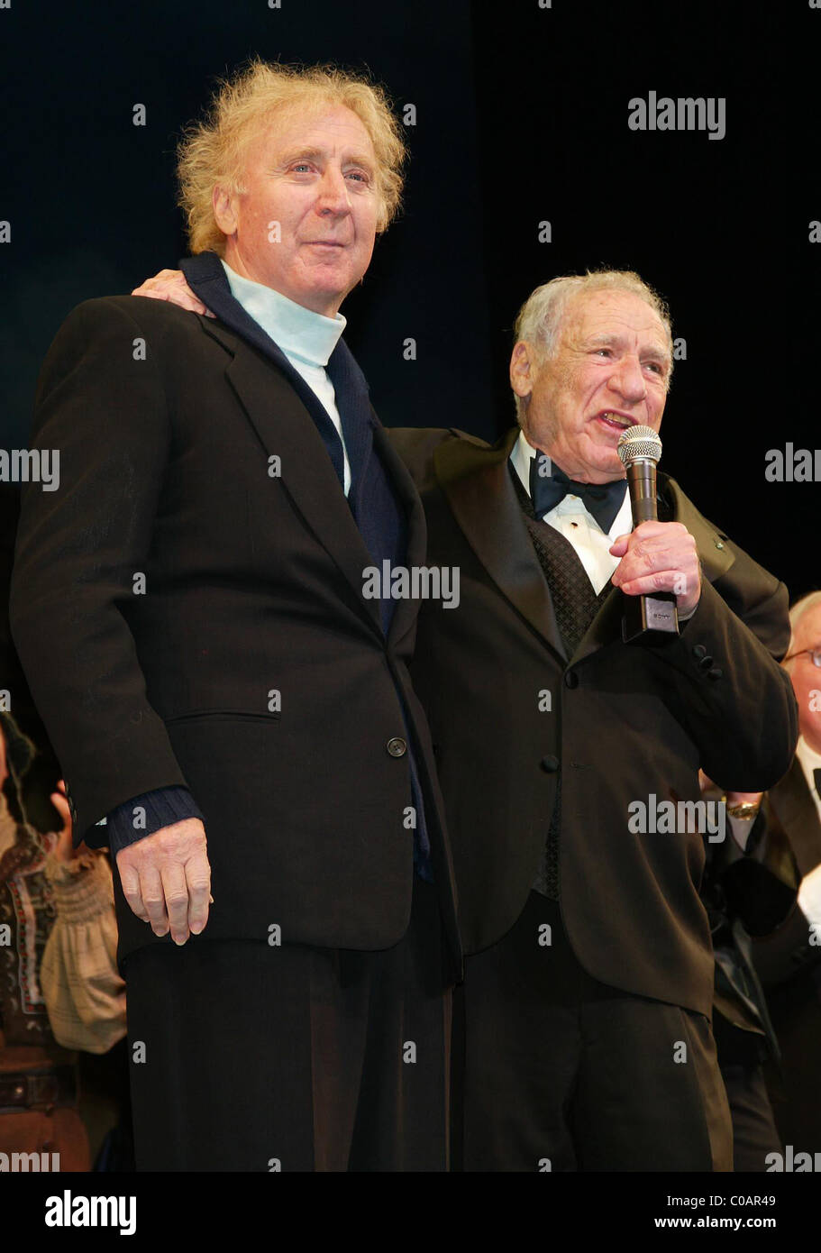 Gene Wilder & Mel Brooks Opening Night of the new Mel Brooks musical ...