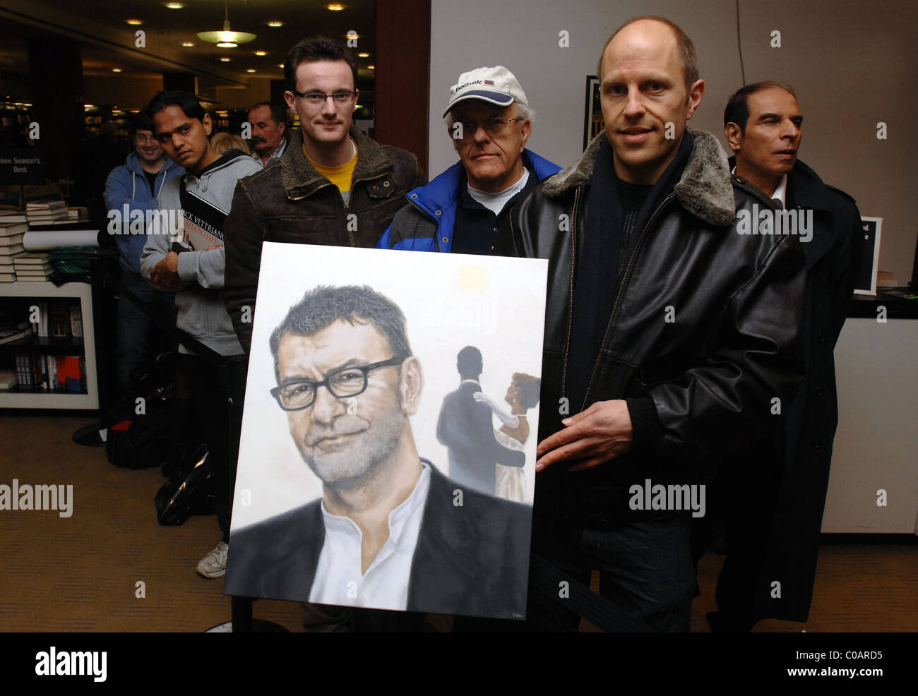 Vettriano enthusiast Paul Stillwell shows off his painting of the ...