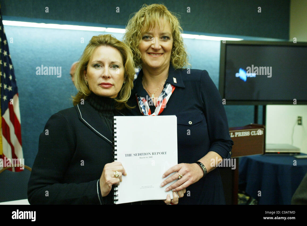 Melanie Morgan and Gold Star Mother Debbie Lee whose son was the first ...
