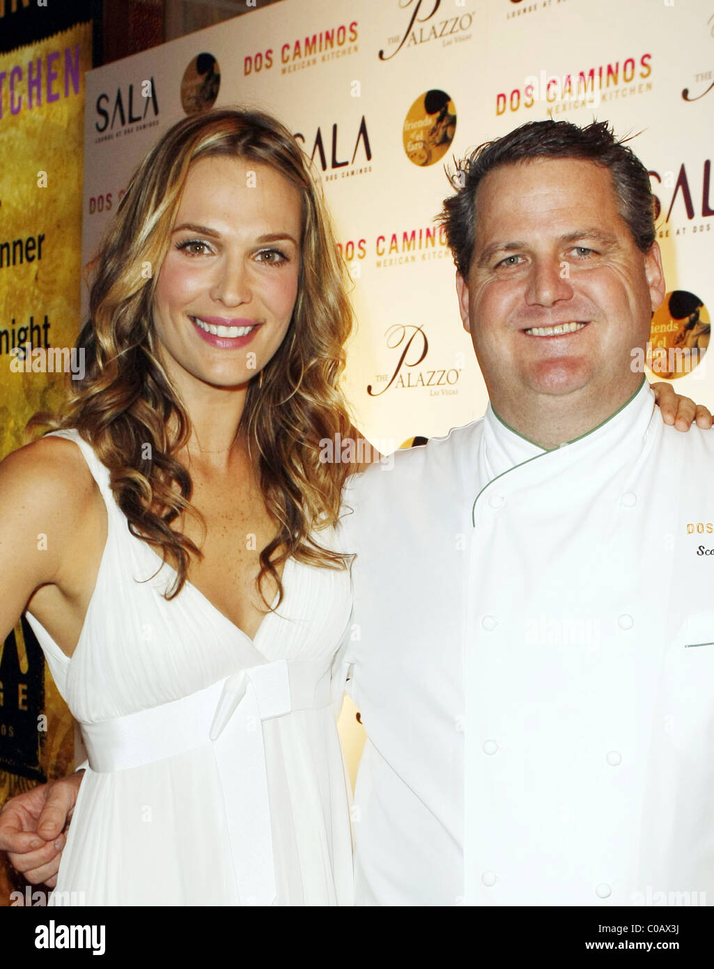 Molly Sims, Scott Linquist The opening of Dos Caminos at The Palazzo ...