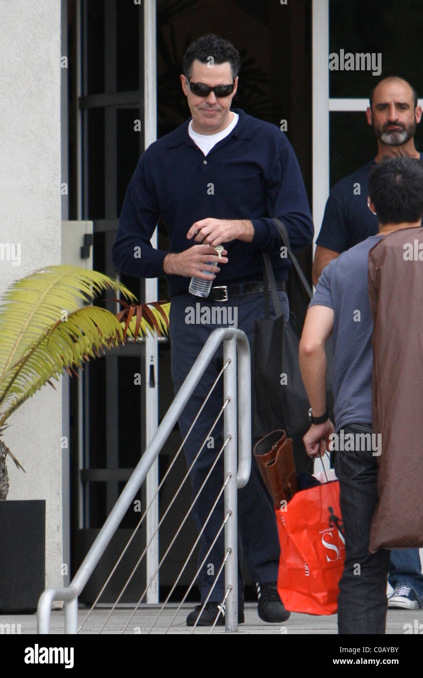 Adam Carolla leaving Westside Media Centre after an appearance on the ...