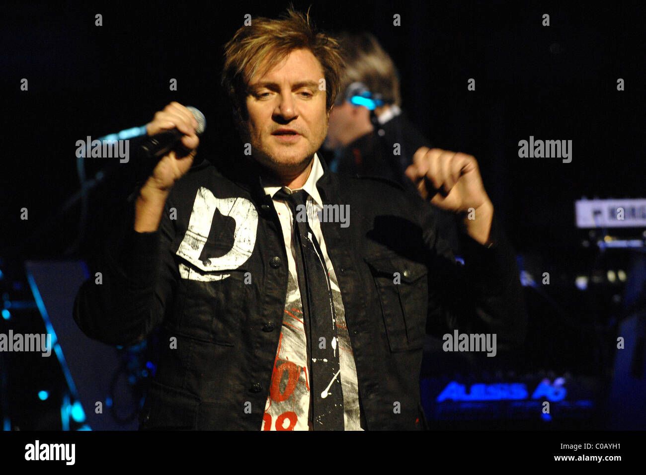 Simon LeBon of Duran Duran performs live on the "Red Carpet Massacre ...