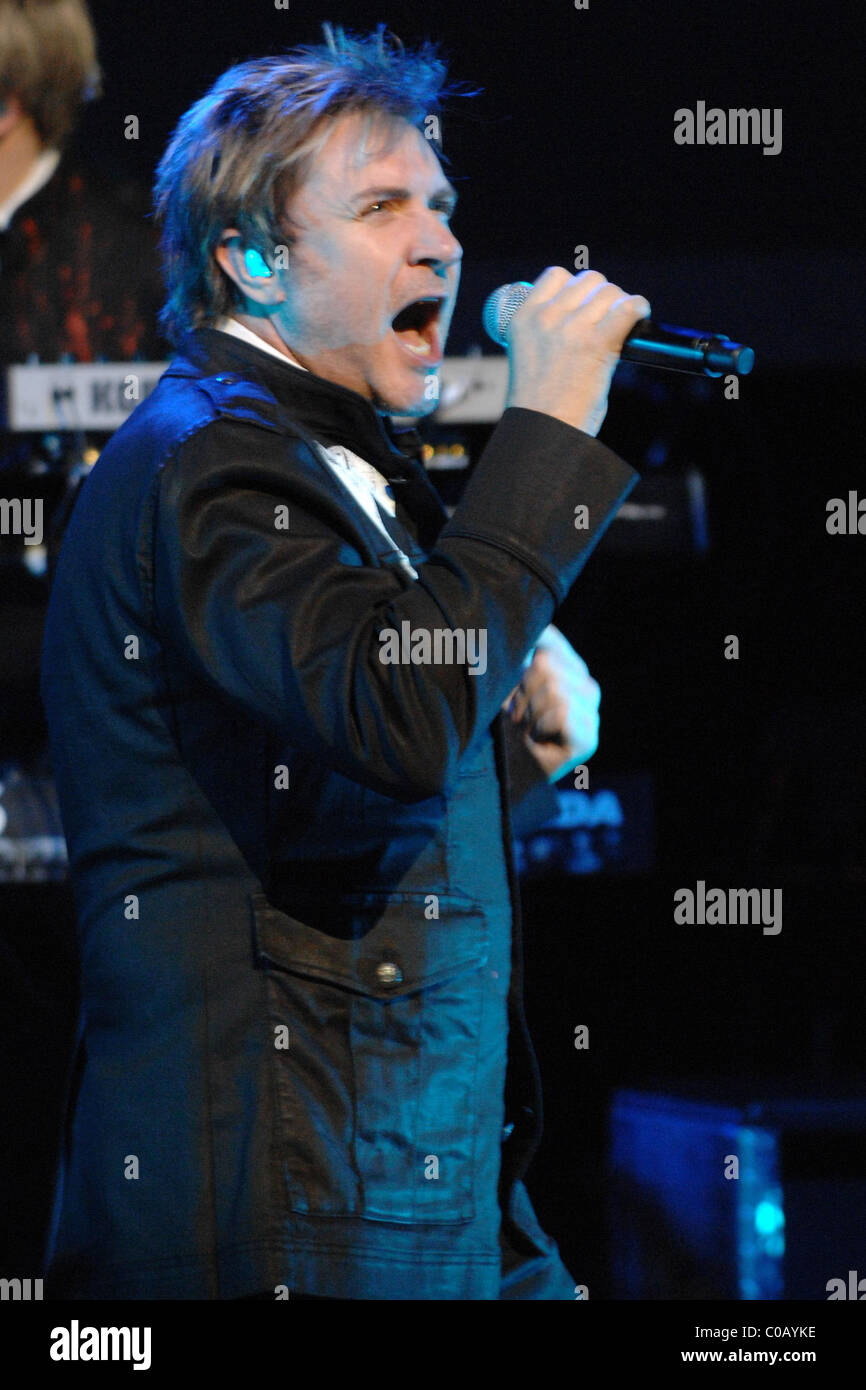 Simon LeBon of Duran Duran performs live on the "Red Carpet Massacre ...