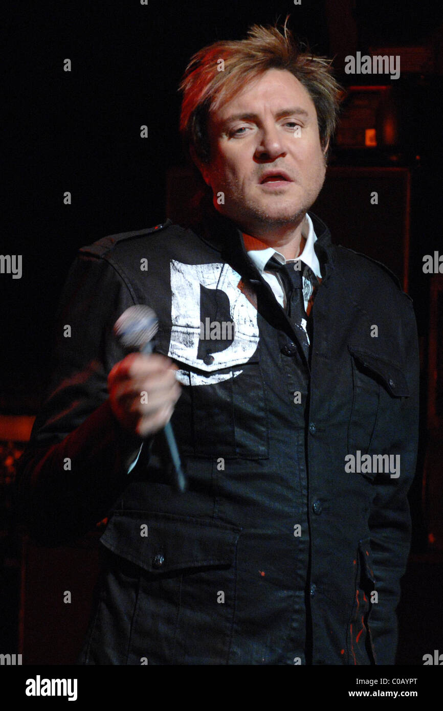 Simon LeBon of Duran Duran performs live on the "Red Carpet Massacre ...