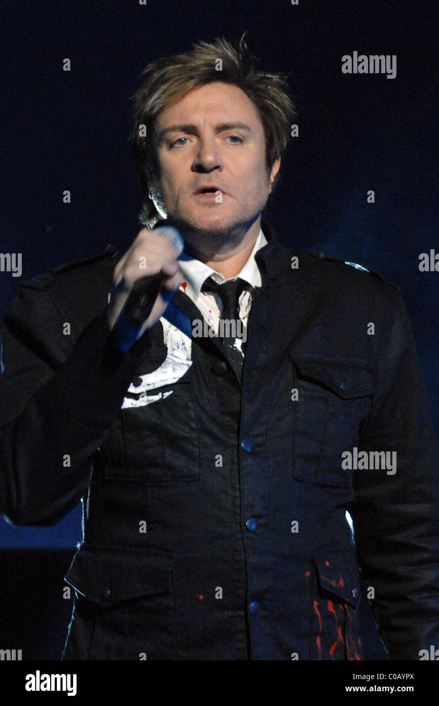 Simon LeBon of Duran Duran performs live on the "Red Carpet Massacre ...