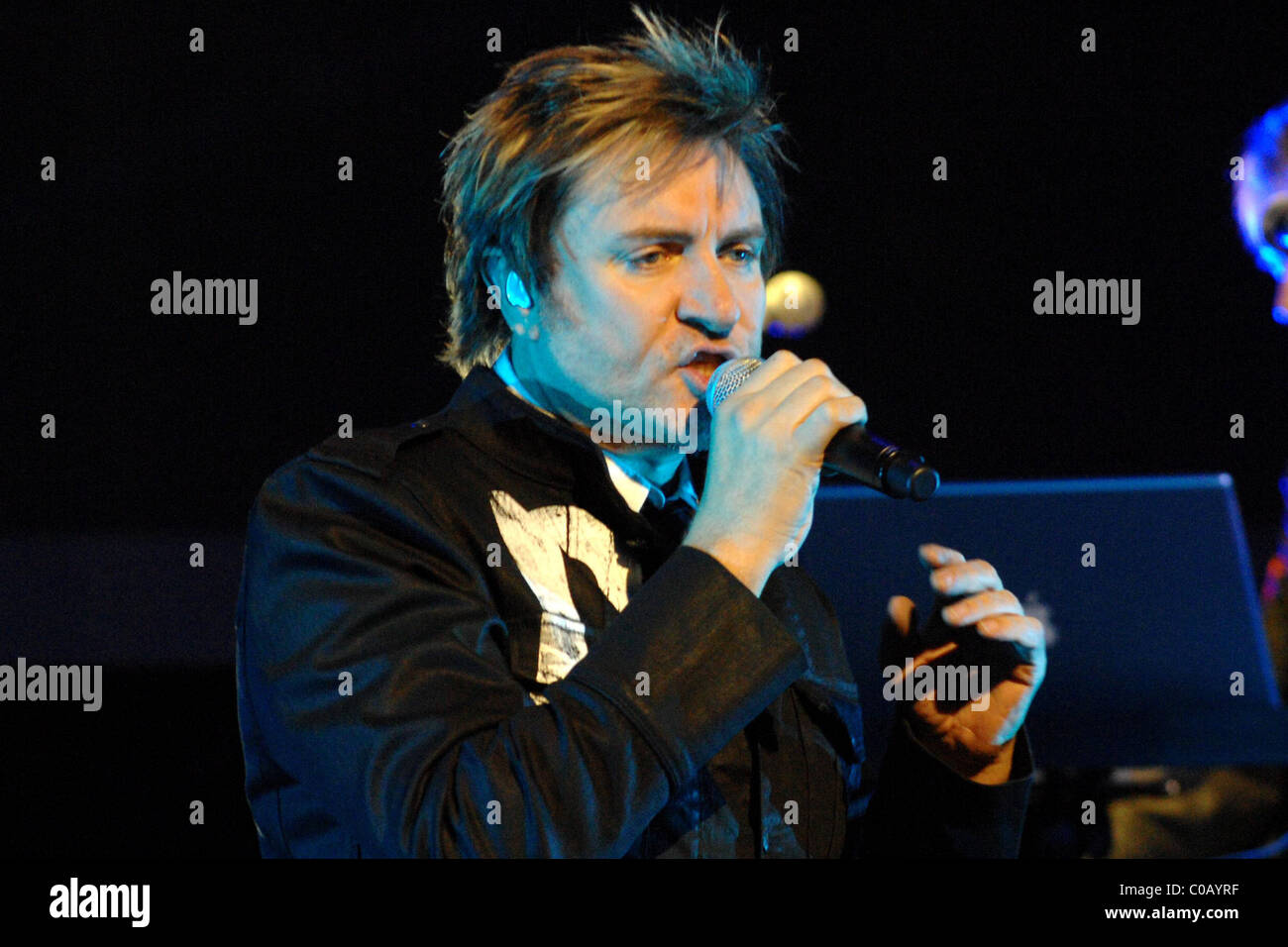 Simon LeBon of Duran Duran performs live on the "Red Carpet Massacre ...
