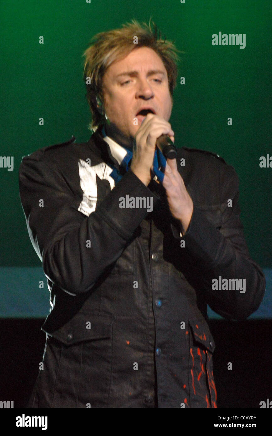 Simon LeBon of Duran Duran performs live on the "Red Carpet Massacre ...