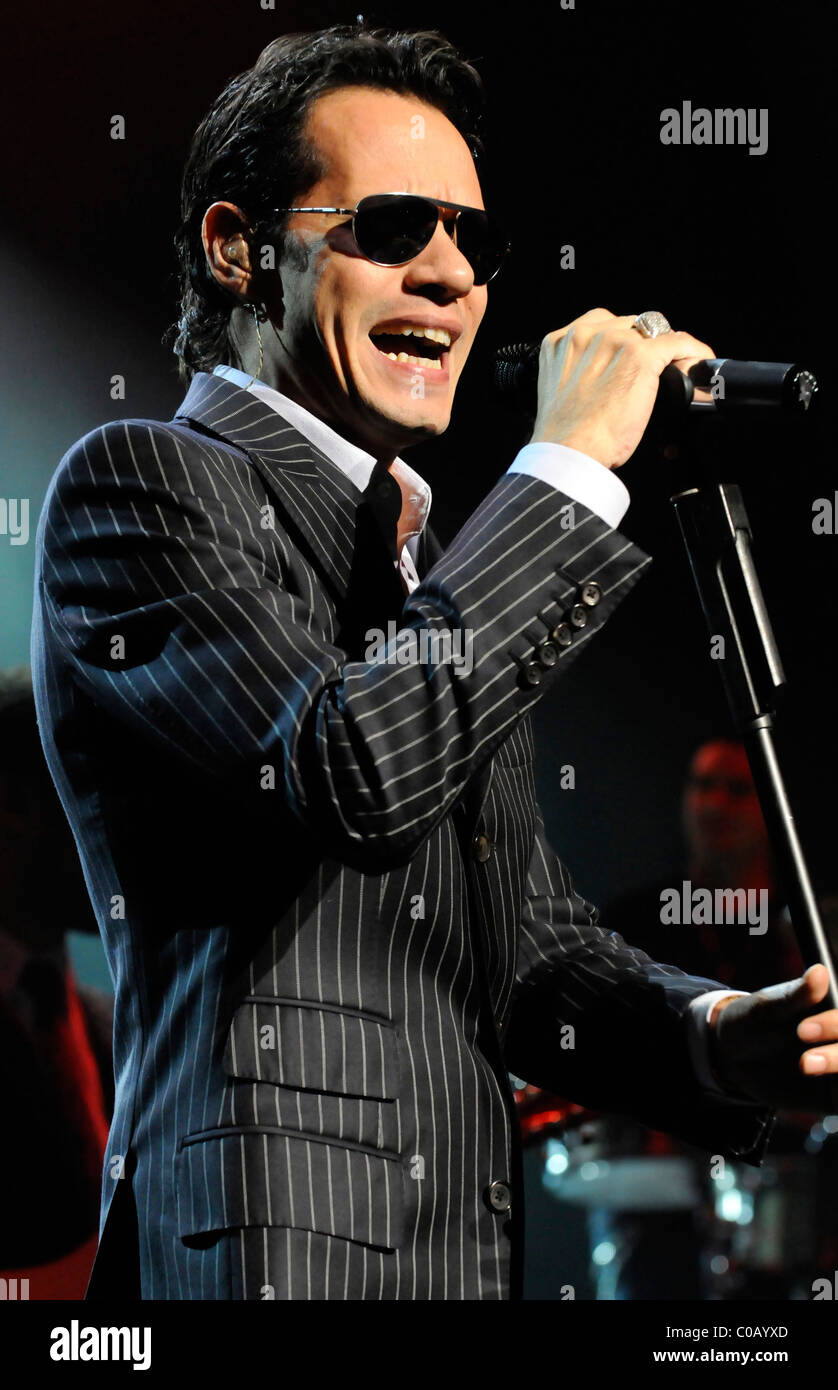 Marc Anthony performing live at the Gibson Amphitheatre at Universal ...