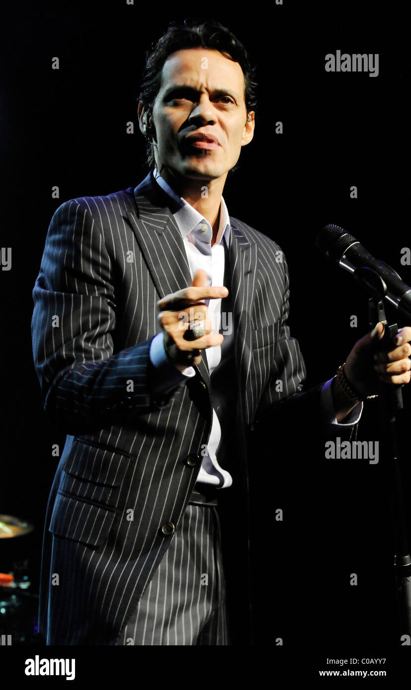 Marc Anthony performing live at the Gibson Amphitheatre at Universal ...