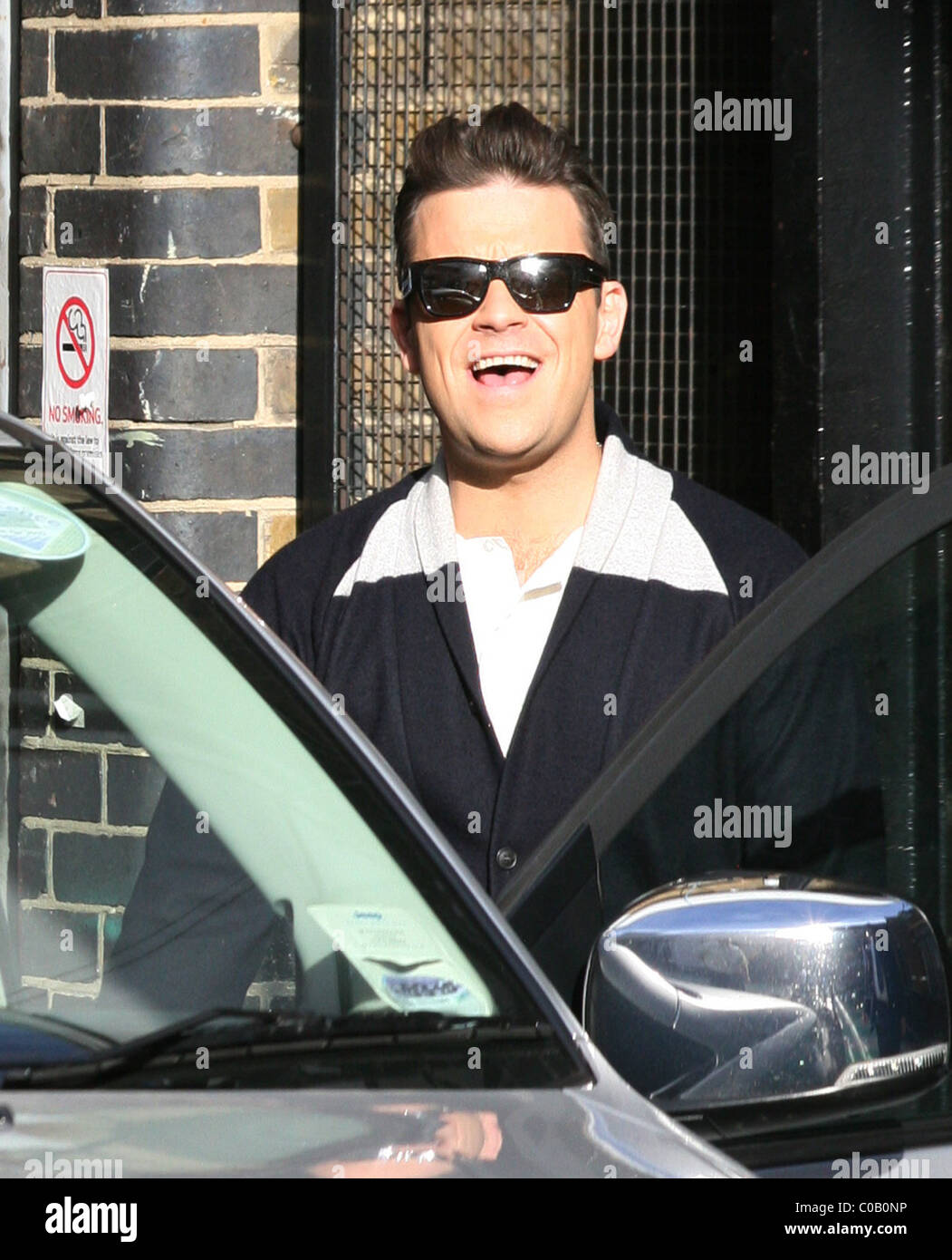 Robbie Williams outside the 'This Morning' studios London, England - 12 ...