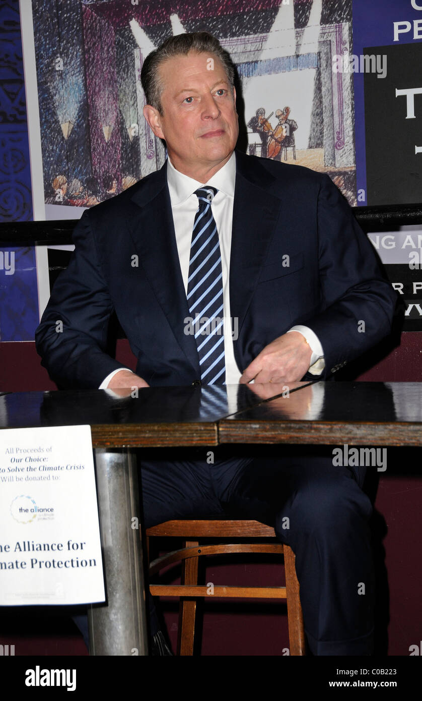 Al Gore signs copies of his book 'Our Choice: A Plan to Solve the ...