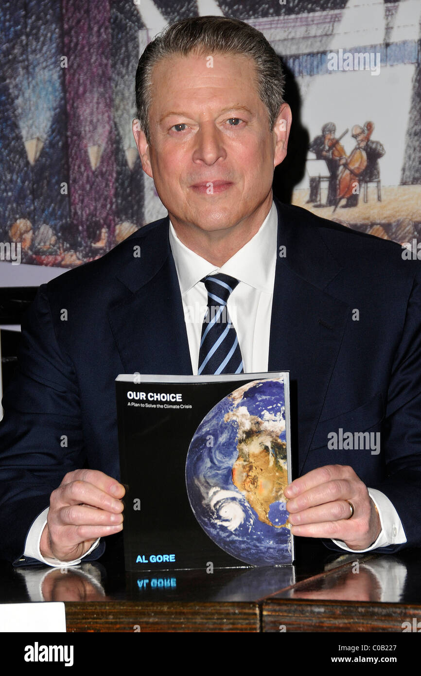 Al Gore signs copies of his book 'Our Choice: A Plan to Solve the ...