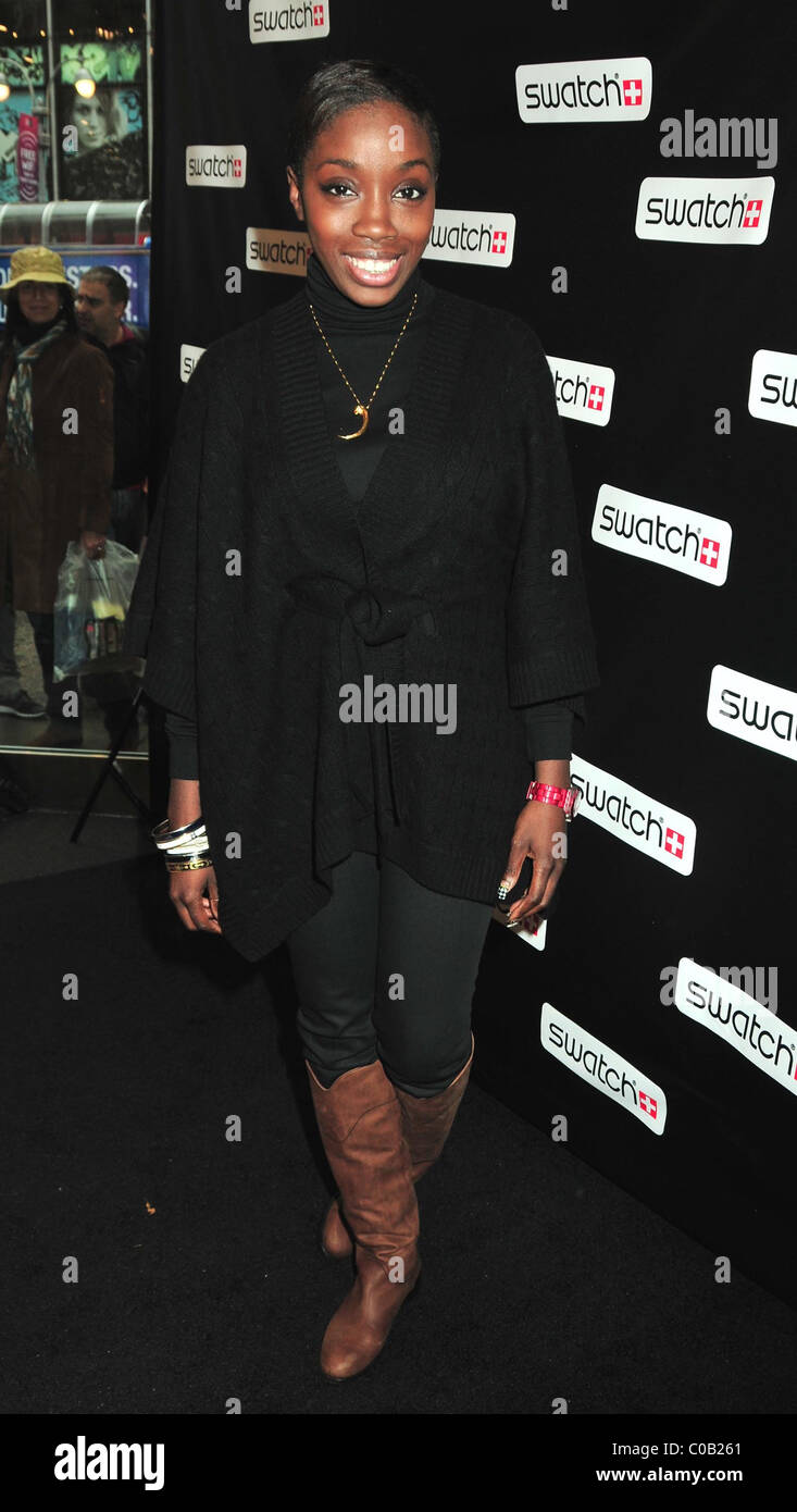 Estelle Swatch Times Square flagship store grand re-opening and 26 ...