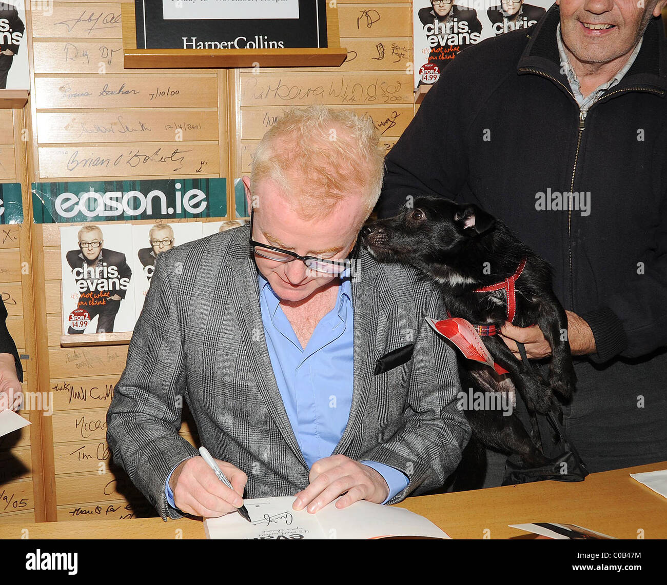 Chris Evans signing copies of his autobiography 'It's Not What You ...