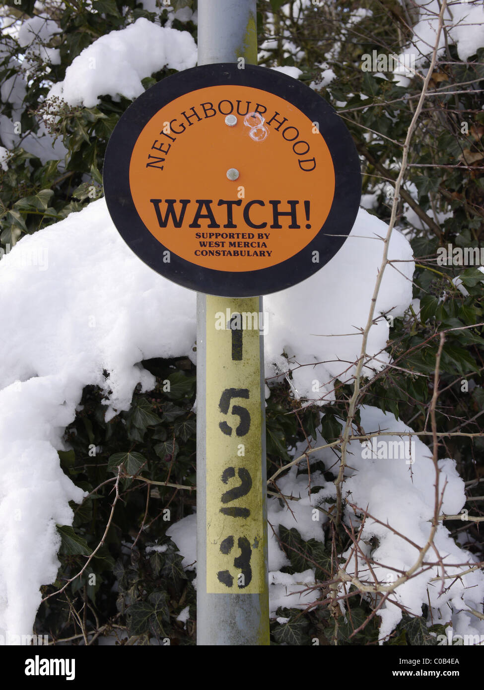 neighbourhood watch sign Stock Photo - Alamy