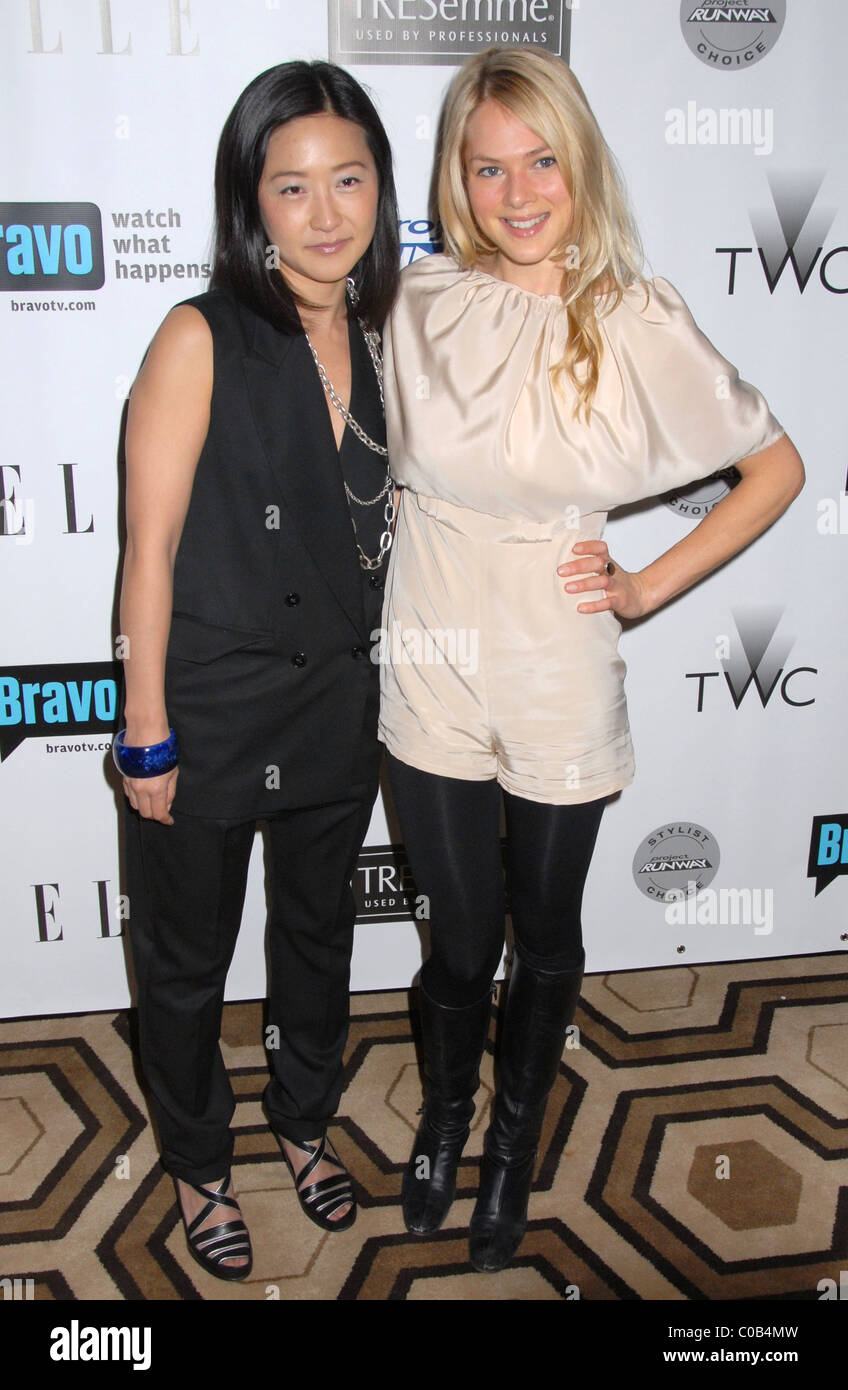 Victorya Hong and model "Project Runway" Season 4 Finale Party at the ...