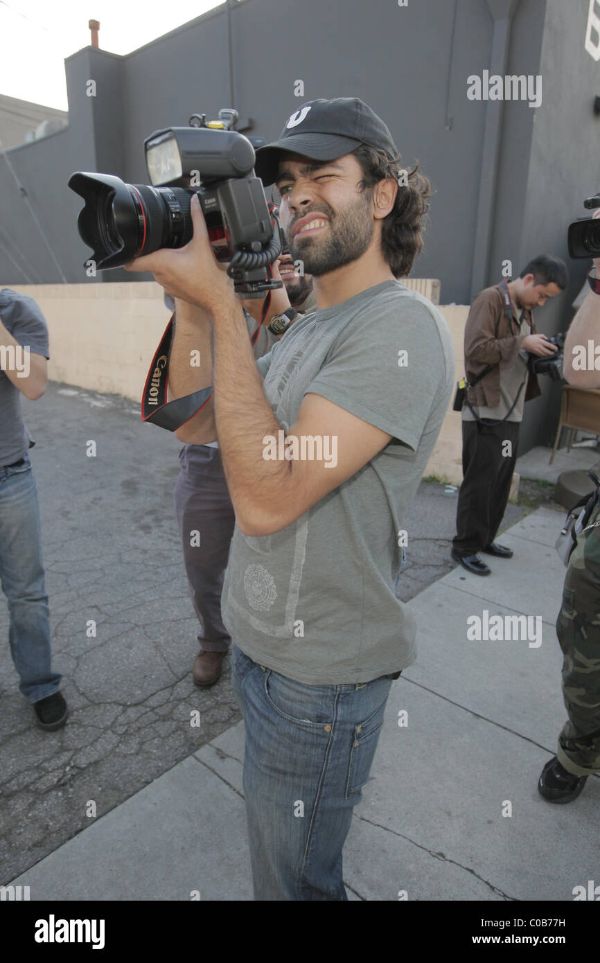 Adrian Grenier Filming A Documentary On How Celebrities Need Paparazzi