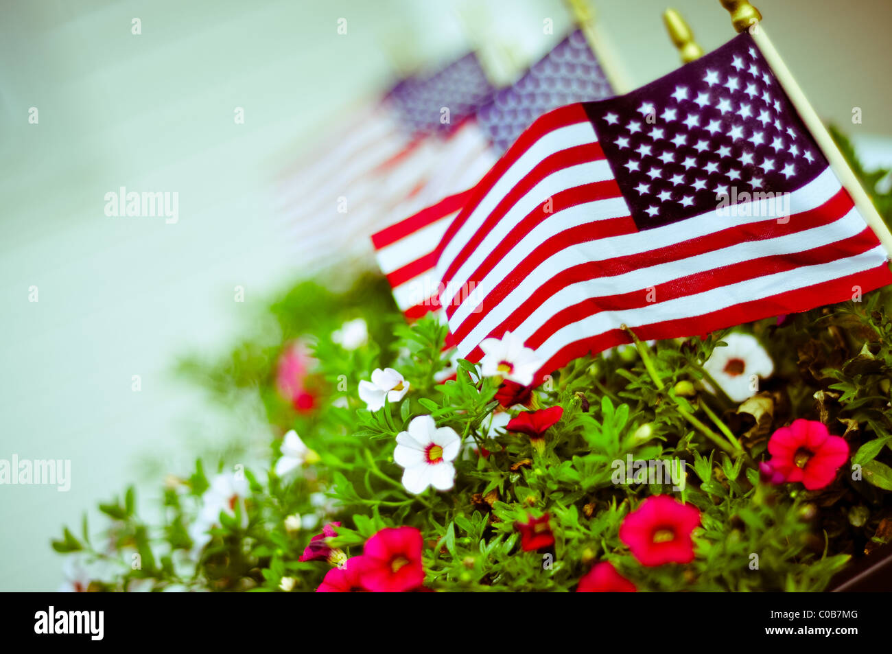 Fourth of July Flags Stock Photo - Alamy