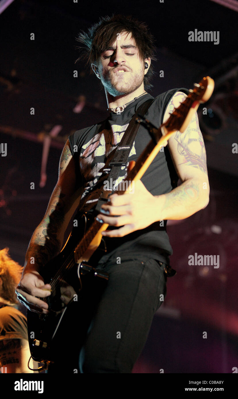 Martin Johnson of Boys Like Girls performing live at Kool Haus. Toronto ...