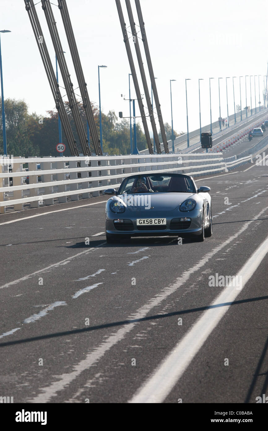 M48 Severn Bridge river crossing via the famous suspension bridge ...