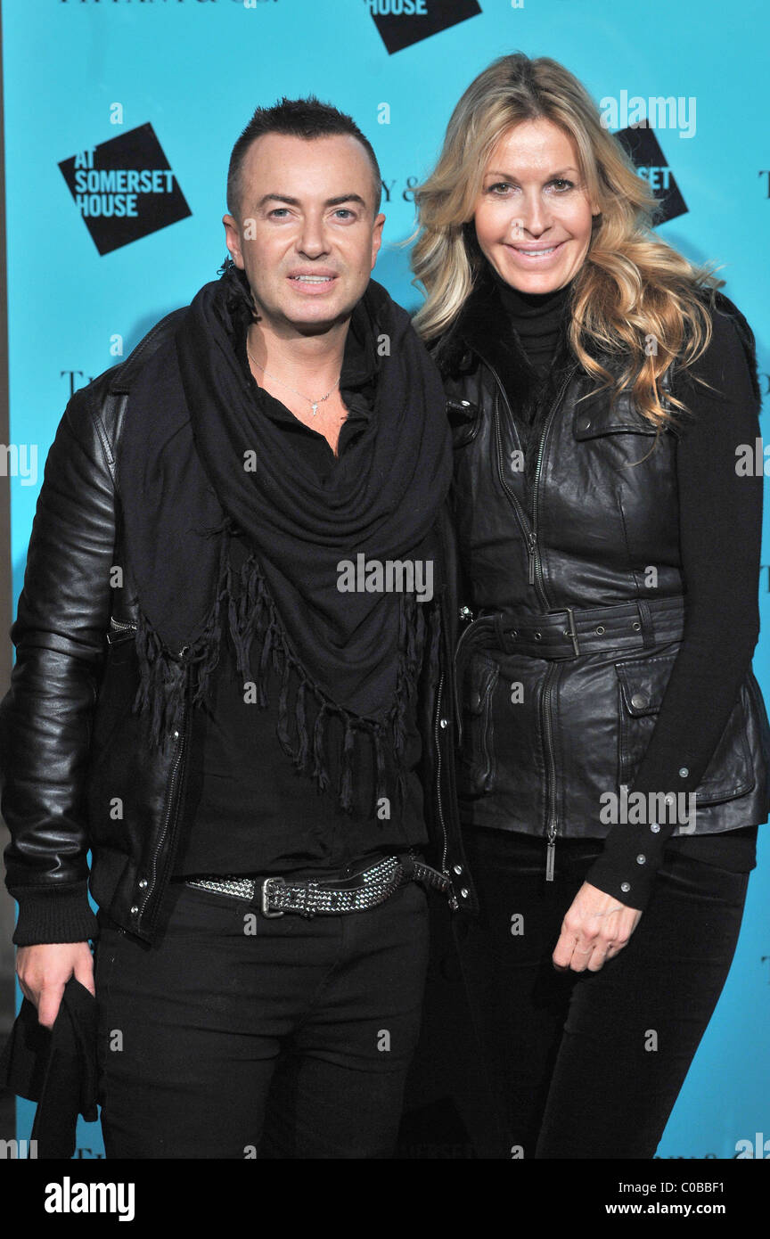 Julien MacDonald and Melissa Obadash Tiffany And Co 'Skate At Somerset ...