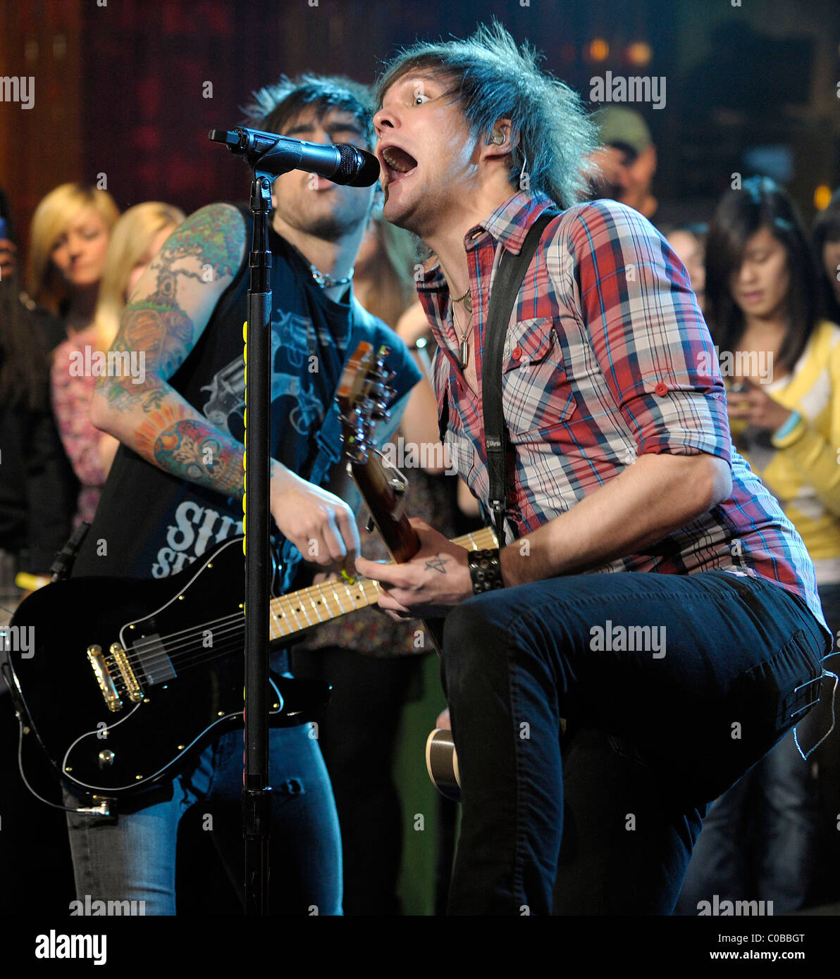 Martin Johnson of the band, 'Boys Like Girls' on MuchMusic's 'Much On ...