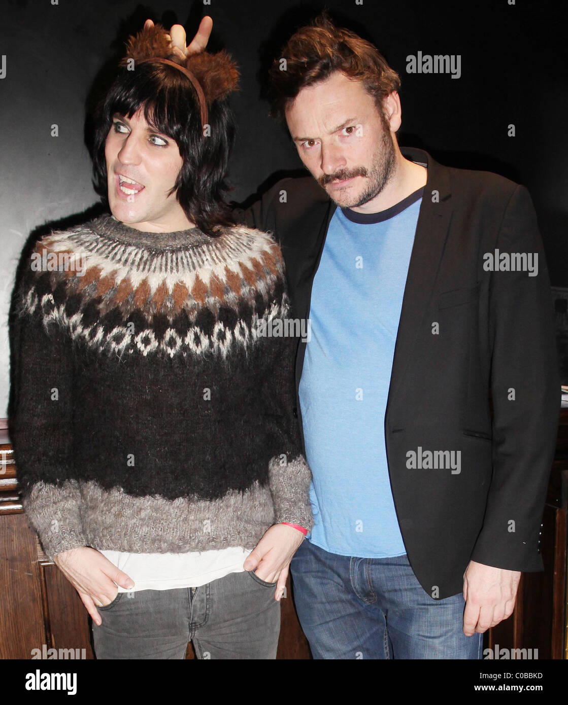 Noel Fielding and Julian Barratt, promoting the new DVD release of 'The ...