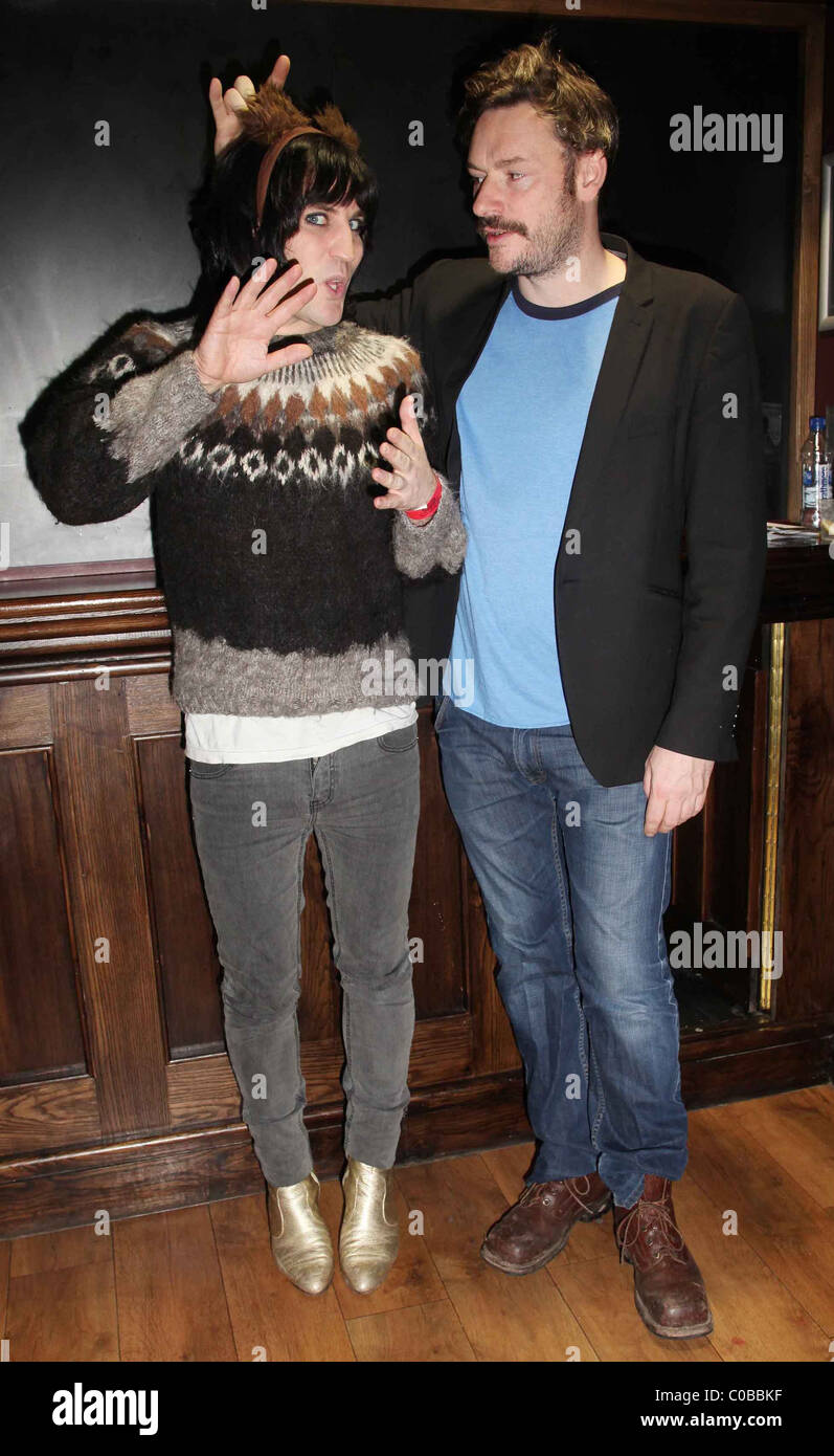 Noel Fielding and Julian Barratt, promoting the new DVD release of 'The ...