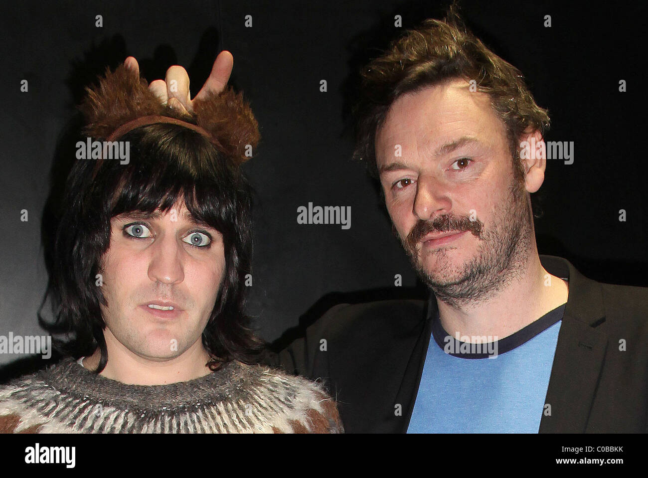Noel Fielding and Julian Barratt, promoting the new DVD release of 'The ...
